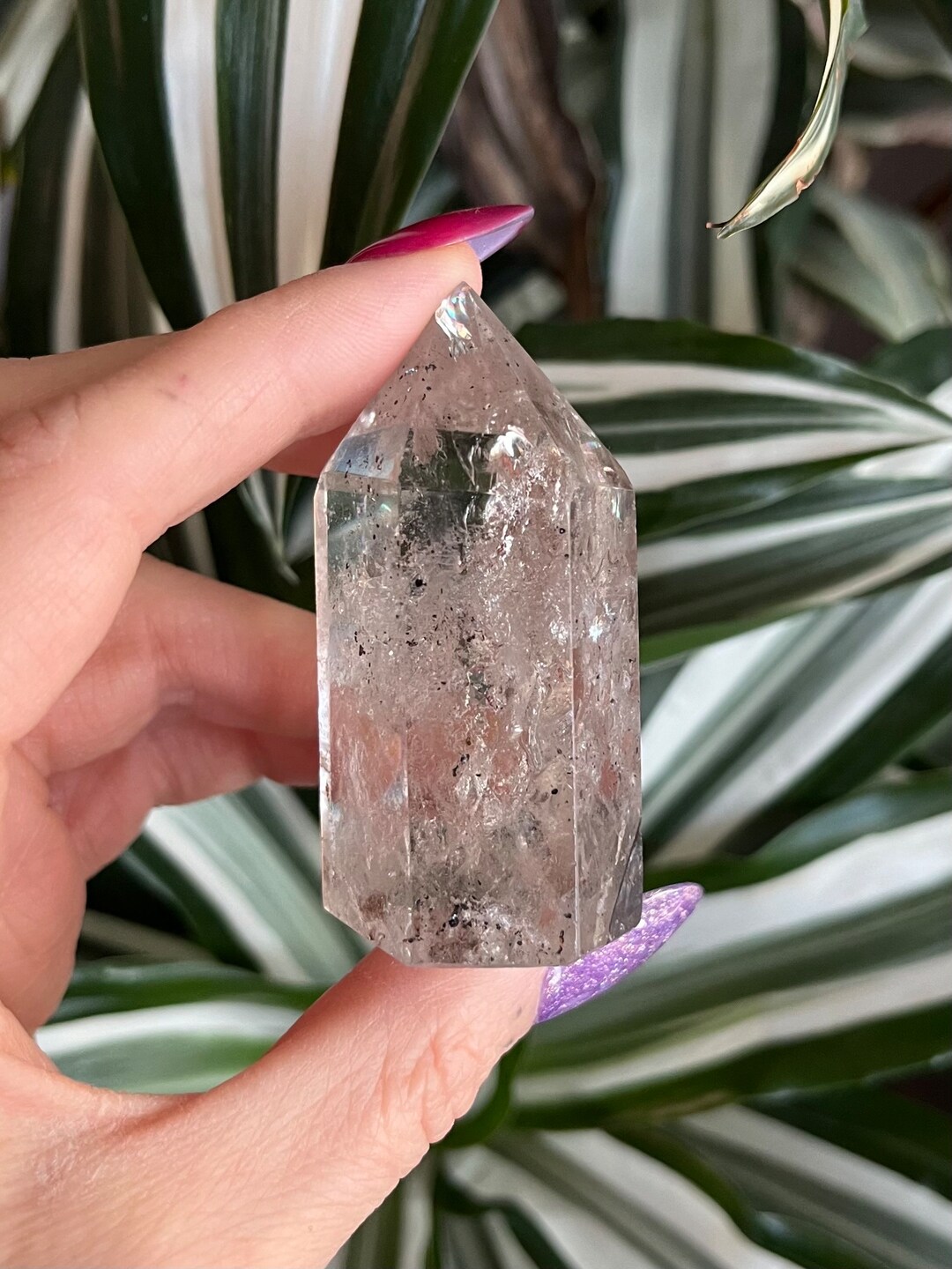 Small Clear Quartz Tower With Goethite Inclusions, Piece No. 711 ...