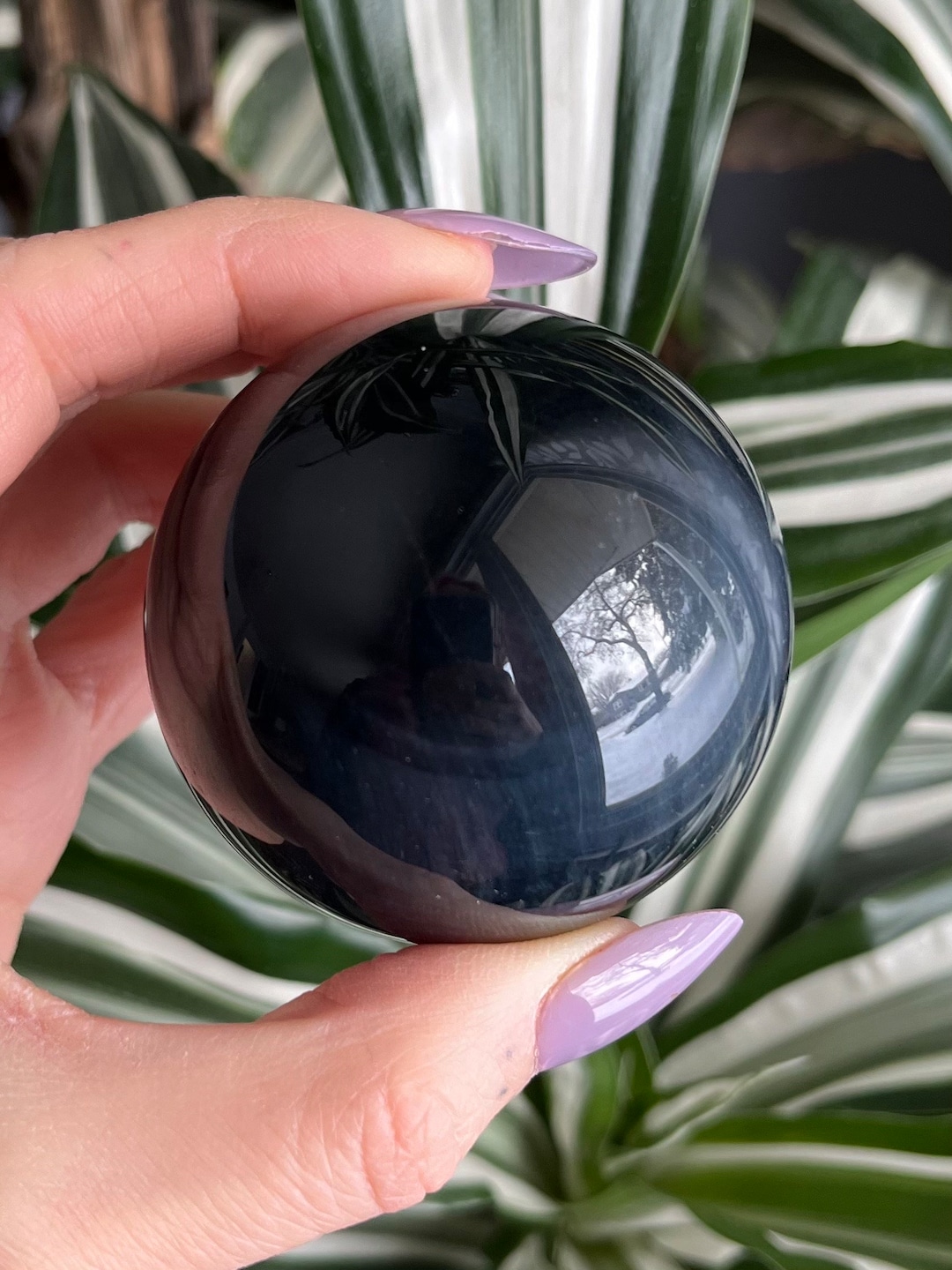 Blue Tiger Eye Sphere, Blue Tiger Eye Crystal, Dark Blue Crystal Sphere ...