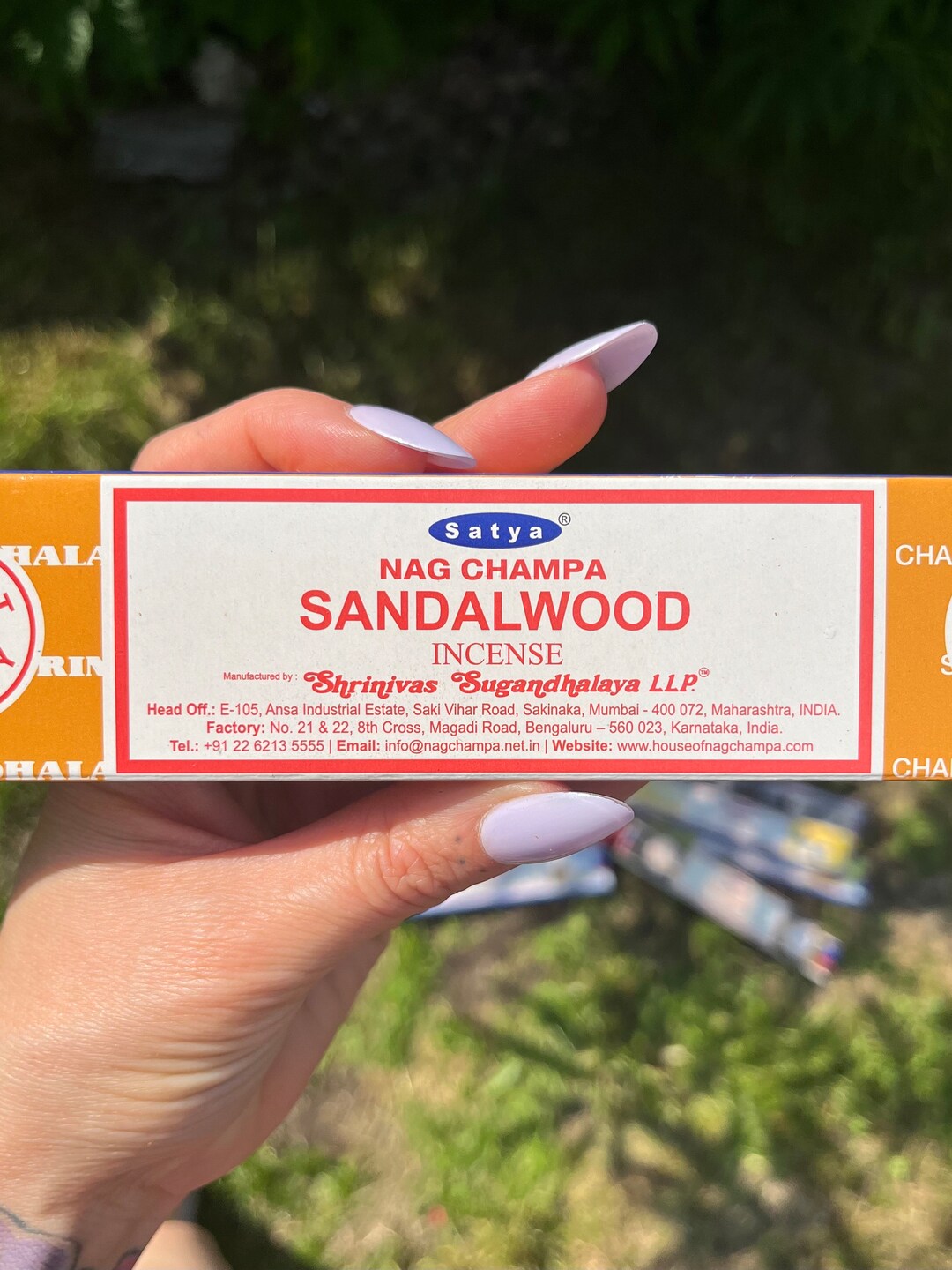 SANDALWOOD Satya Incense Sticks - Natural Satya Brand Incense - 1 Box ...