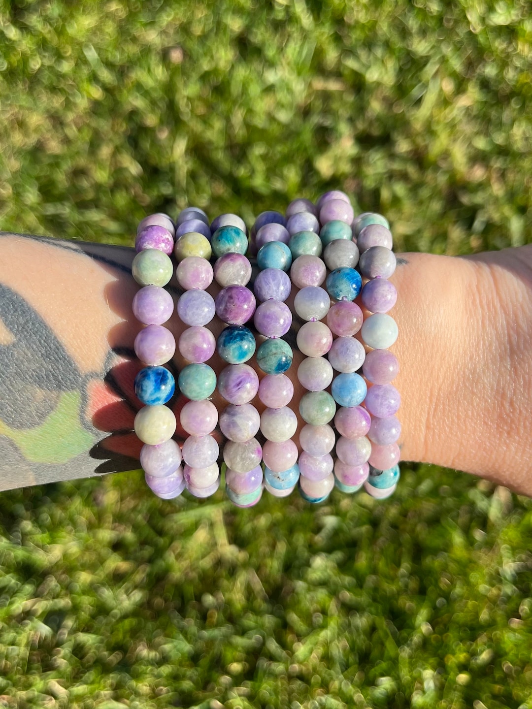 Rare* Natural Hackmanite Bracelet From Quality | UV Reactive Jewelry ...