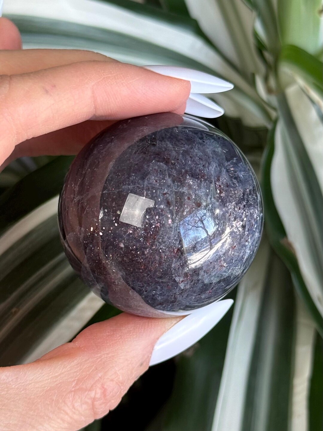 Rare* Natural 126 Grams Iolite (cordierite) Small Sphere With Sunstone Inclusions - From Quality ...