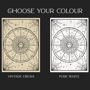 Zodiac Sun Chart Print | Witch Wall Art | Astrology Artwork | Gothic ...
