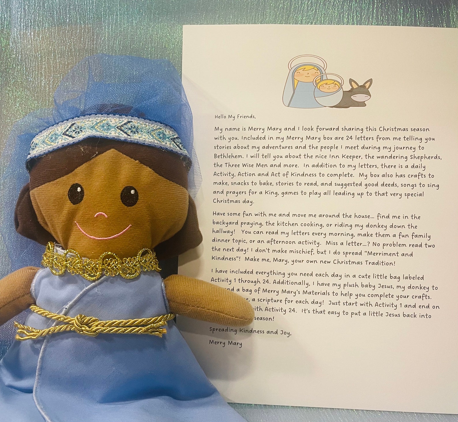 Merry Mary Doll, Christmas, Mary Doll, Advent Calendar, Kids Box, Elf ...