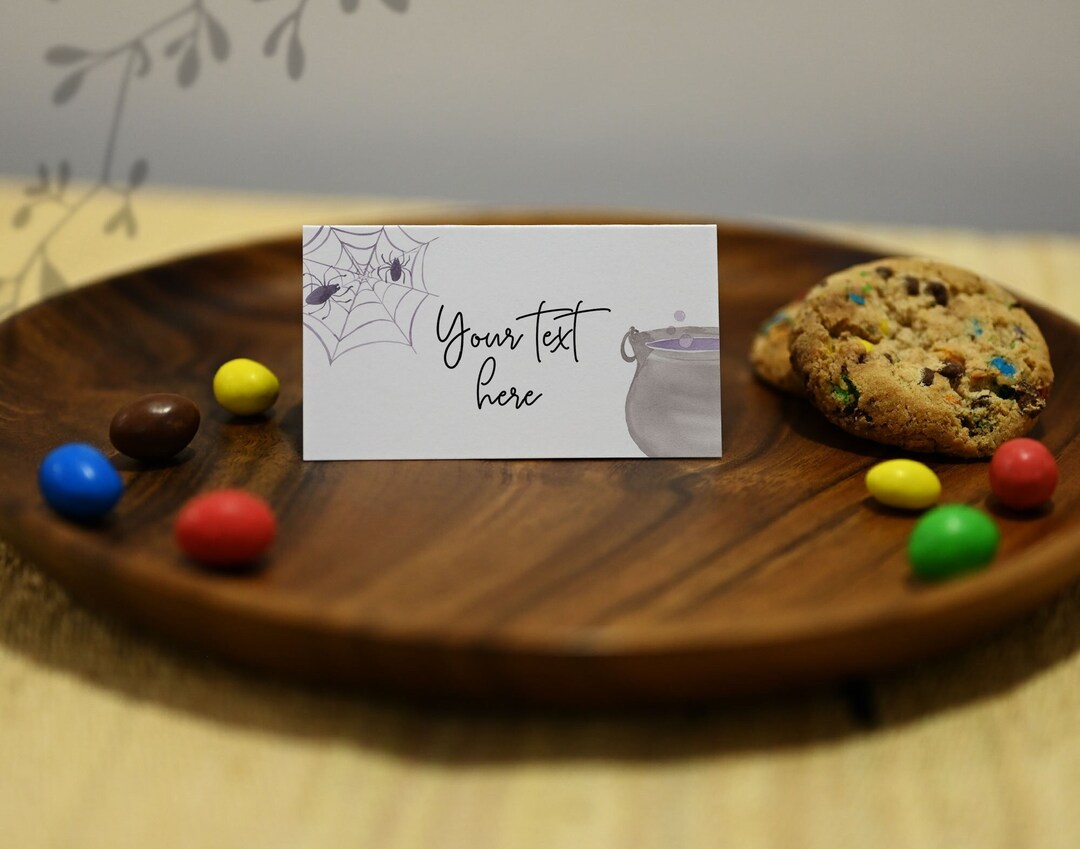 Editable Halloween Food Labels: Printable Party Name Cards (corjl) - Etsy