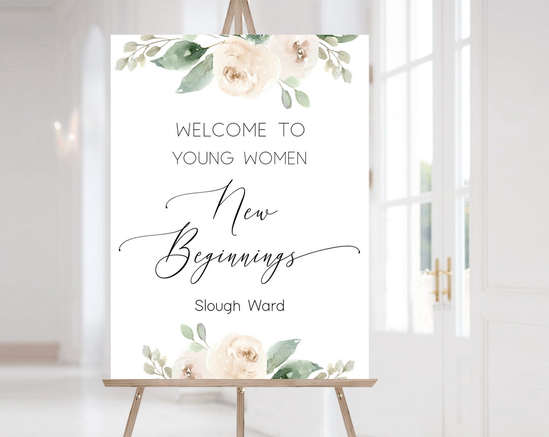 New Beginnings Welcome Sign, Young Women New Beginnings, New Beginnings ...