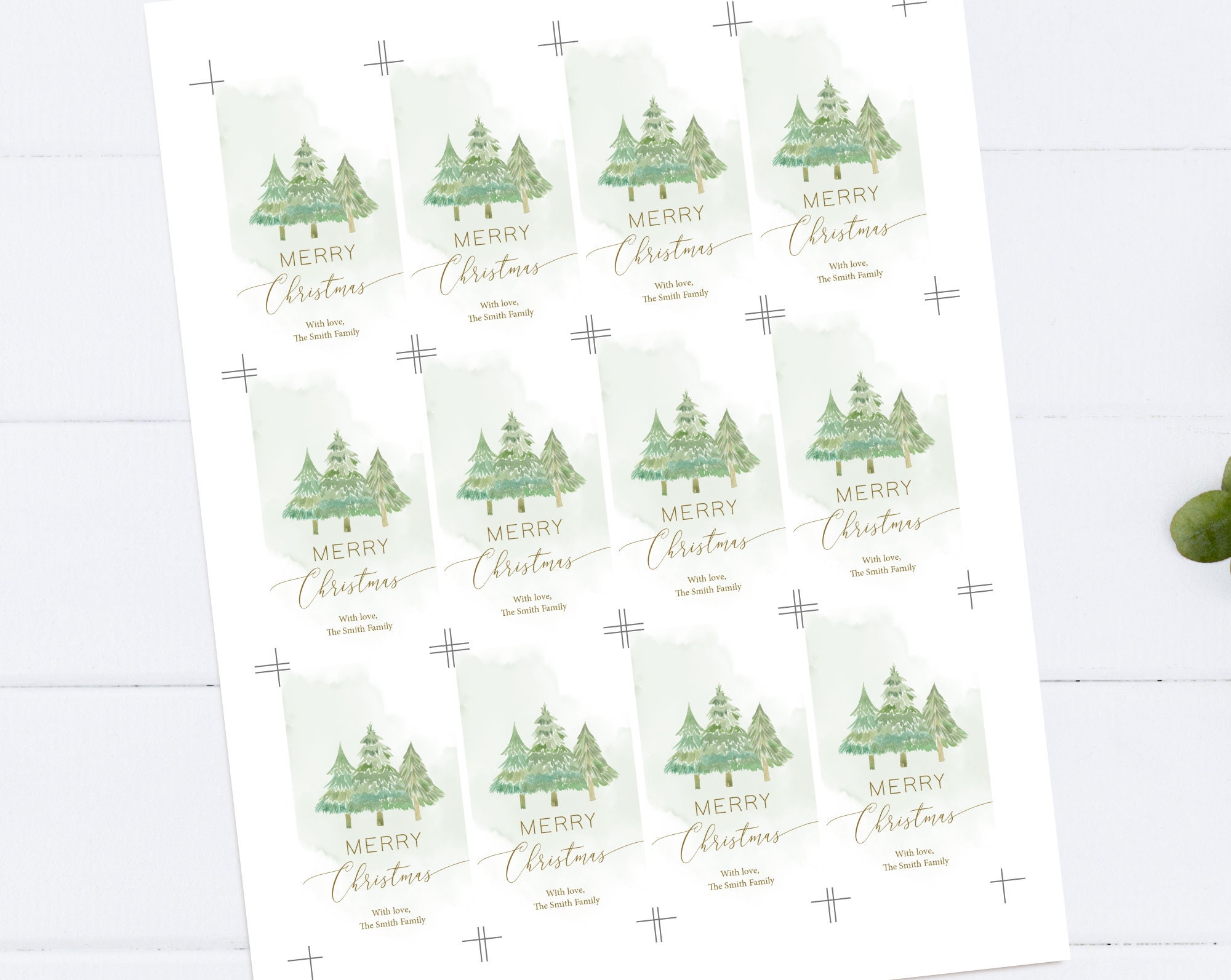 Christmas Gift Tag Template Editable Christmas Gift Tags - Etsy