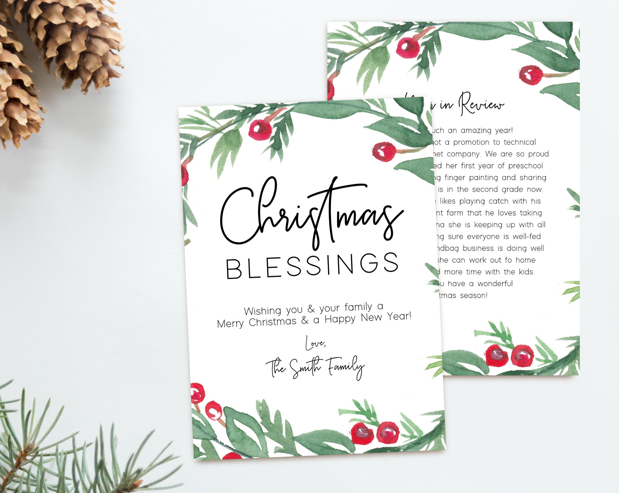 Religious Christmas Letter Template