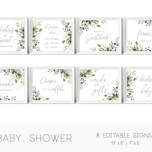 Greenery Signs, Baby Shower Signs, Landscape Signs, Custom Sign ...