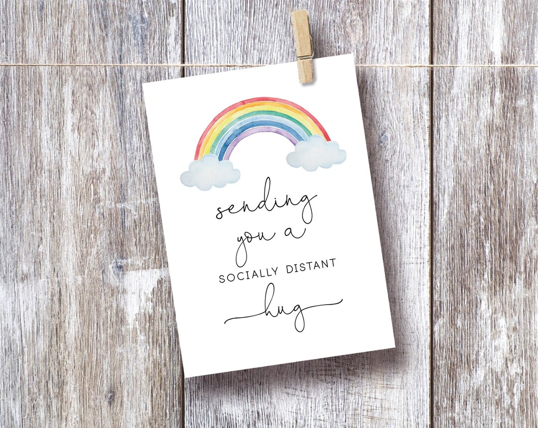 Sending You A Hug Card, Instant Download, Long Distance, Social ...