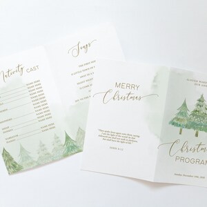 Editable Christmas Program Template: Church Nativity Play (corjl) - Etsy