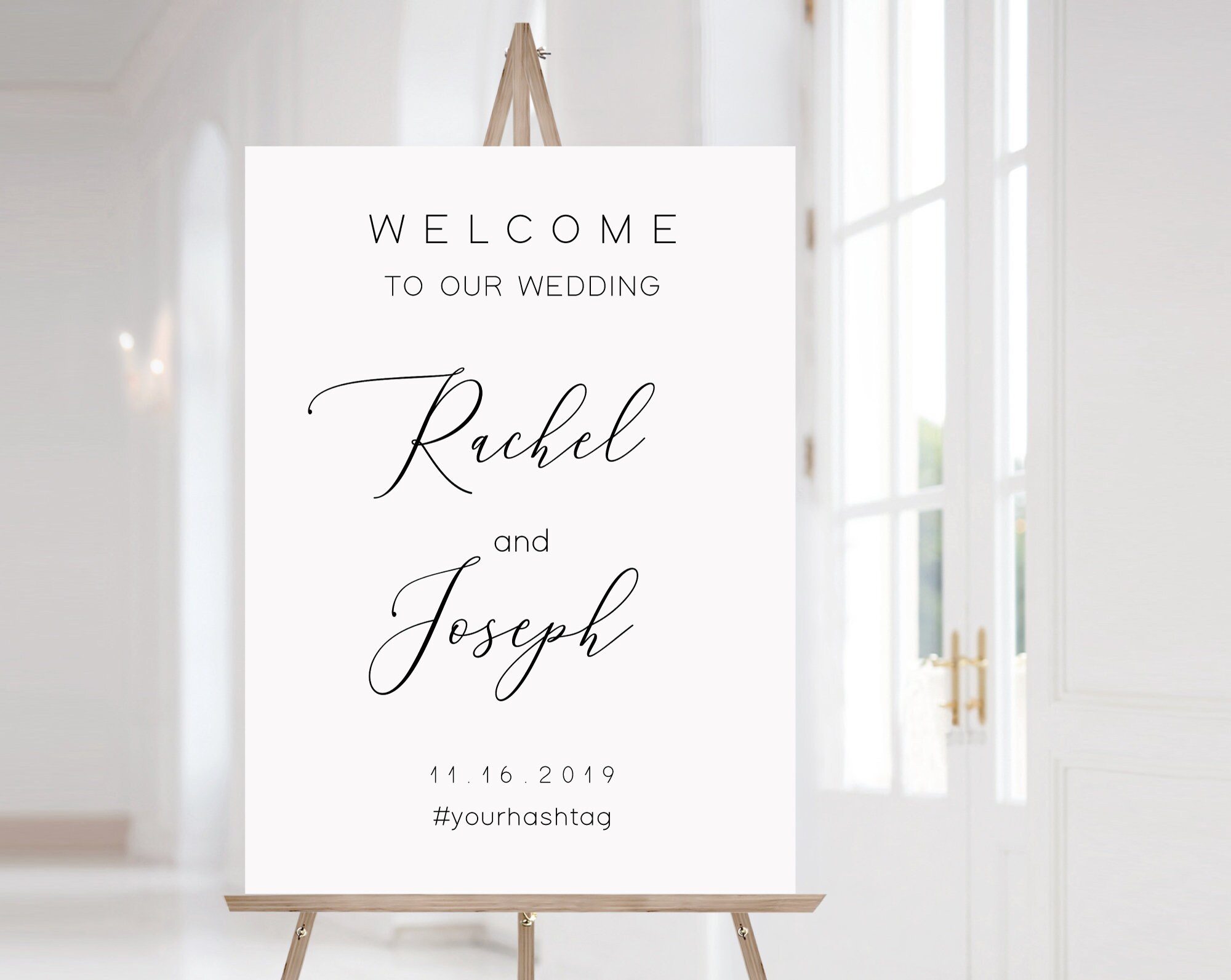 Wedding Welcome Sign Custom Wedding Sign Editable Welcome | Etsy
