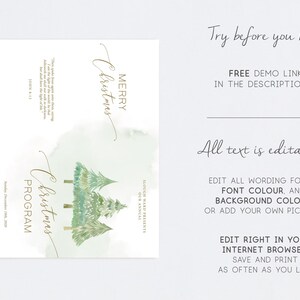 Editable Christmas Program Template: Church Nativity Play (corjl) - Etsy