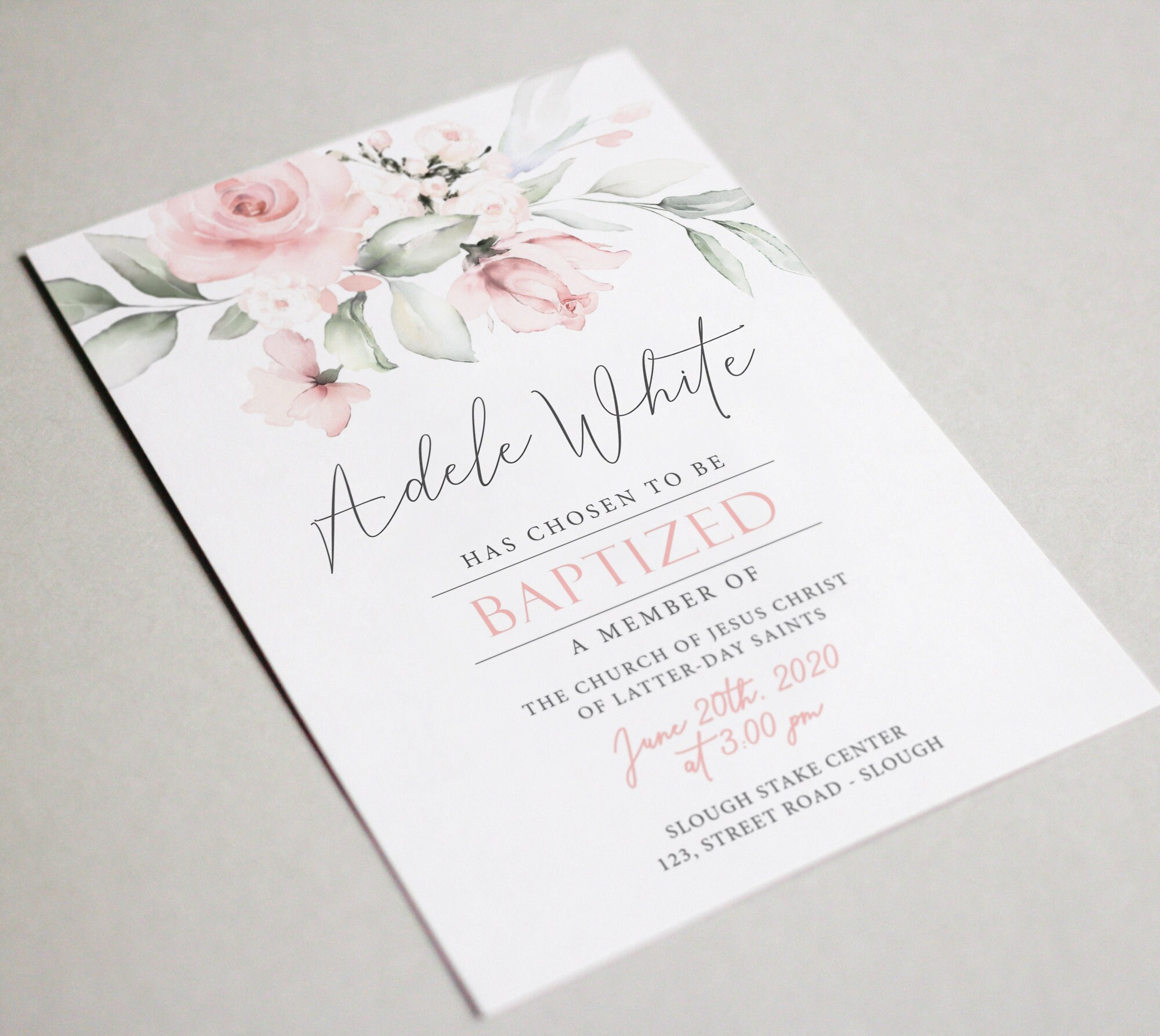 Editable LDS Baptism Program Printable LDS Baptism - Etsy Canada