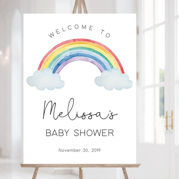 Rainbow Welcome - Etsy