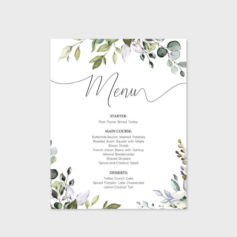 Food Menu Signage - Etsy