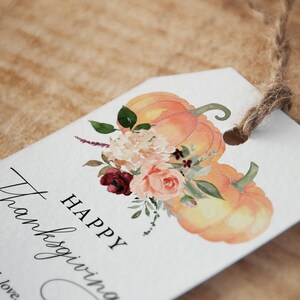 Thanksgiving Gift Tag Template, Editable Thanksgiving Gift Tags ...