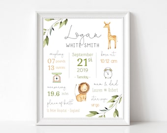 Baby Birth Print - Etsy