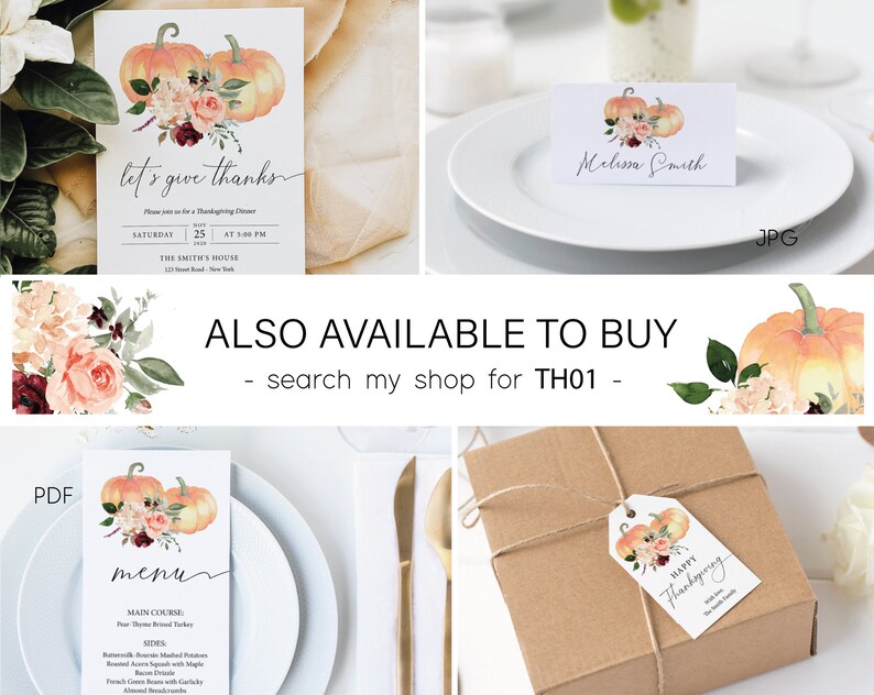 Thanksgiving Gift Tag Template Editable Thanksgiving Gift | Etsy