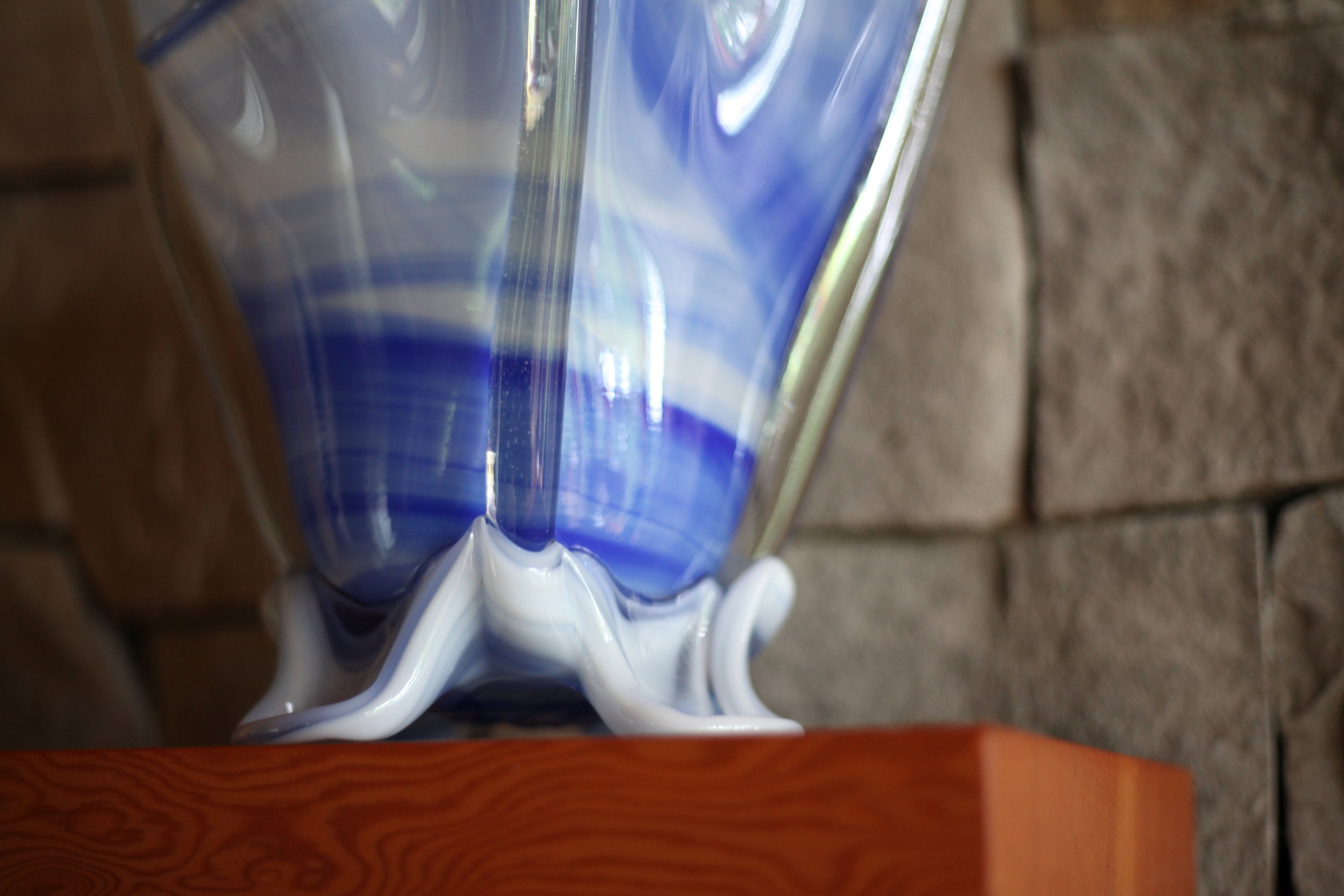 Hand Blown Organic Shape Unique Glass Vase - Etsy