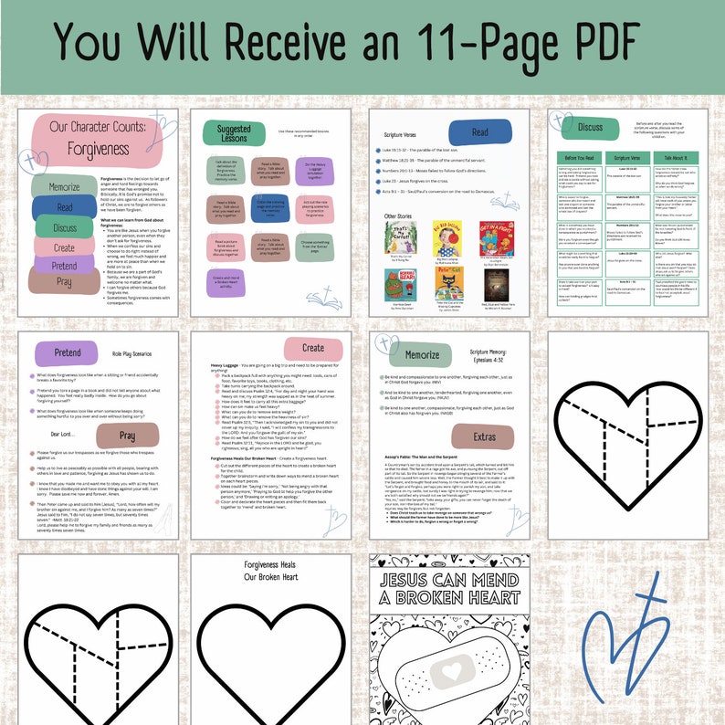 Our Character Counts: Forgiveness - Building Godly Character - Sunday ...