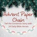 Advent Paper Chain Craft - 24 Bible Scripture Verses to Countdown to ...