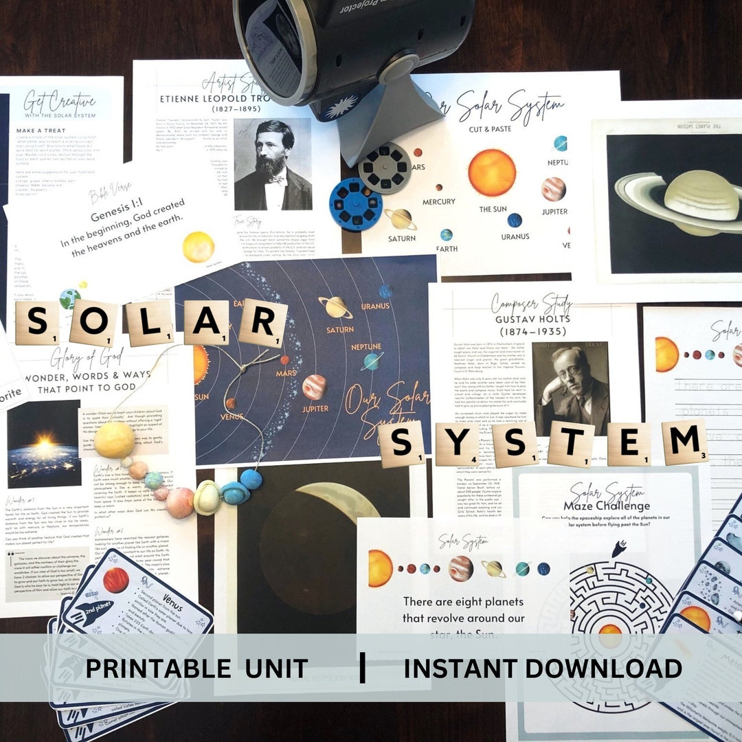 Solar System Unit Study ǀ Charlotte Mason Homeschool ǀ Christian ...