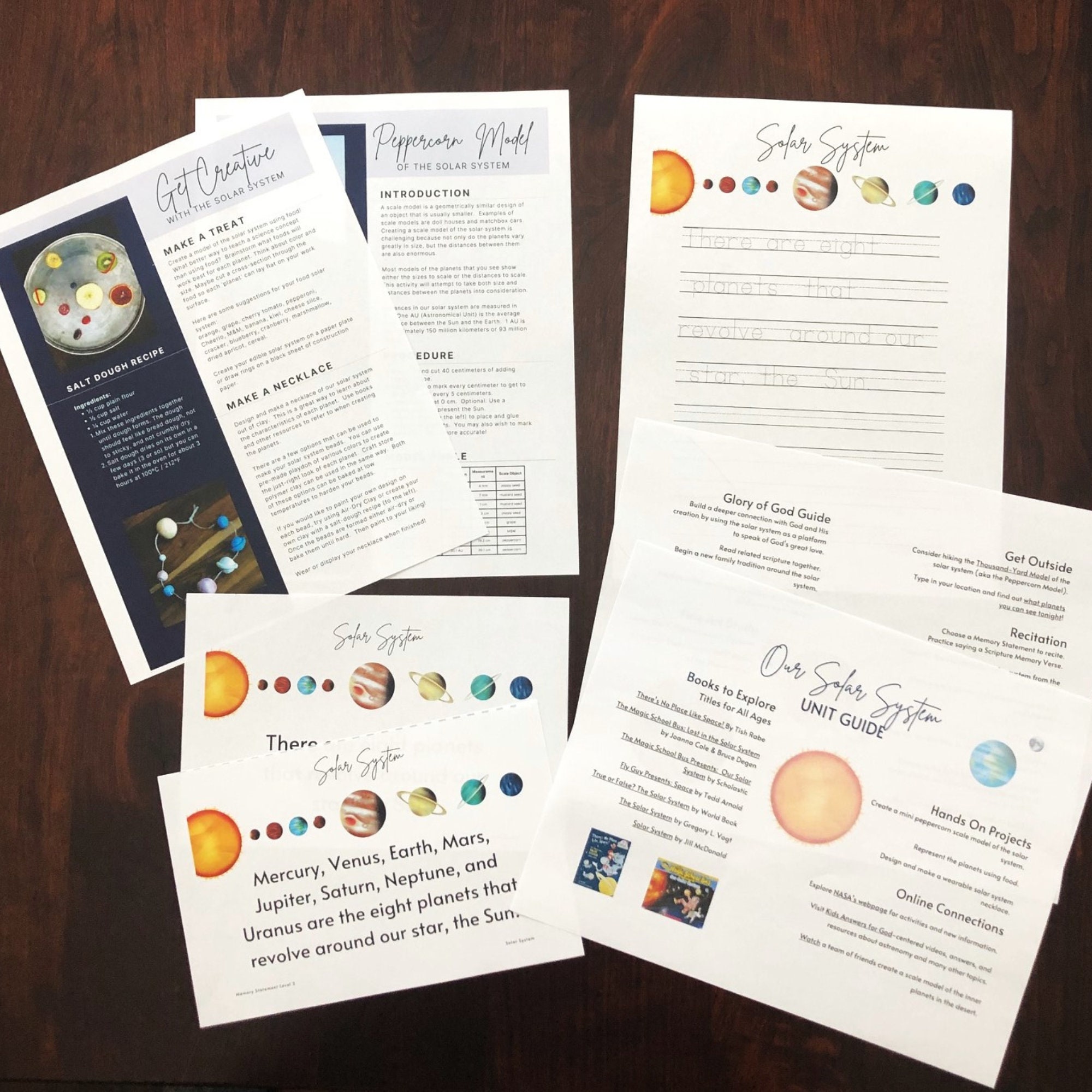 Solar System Unit Study ǀ Charlotte Mason Homeschool ǀ Christian ...