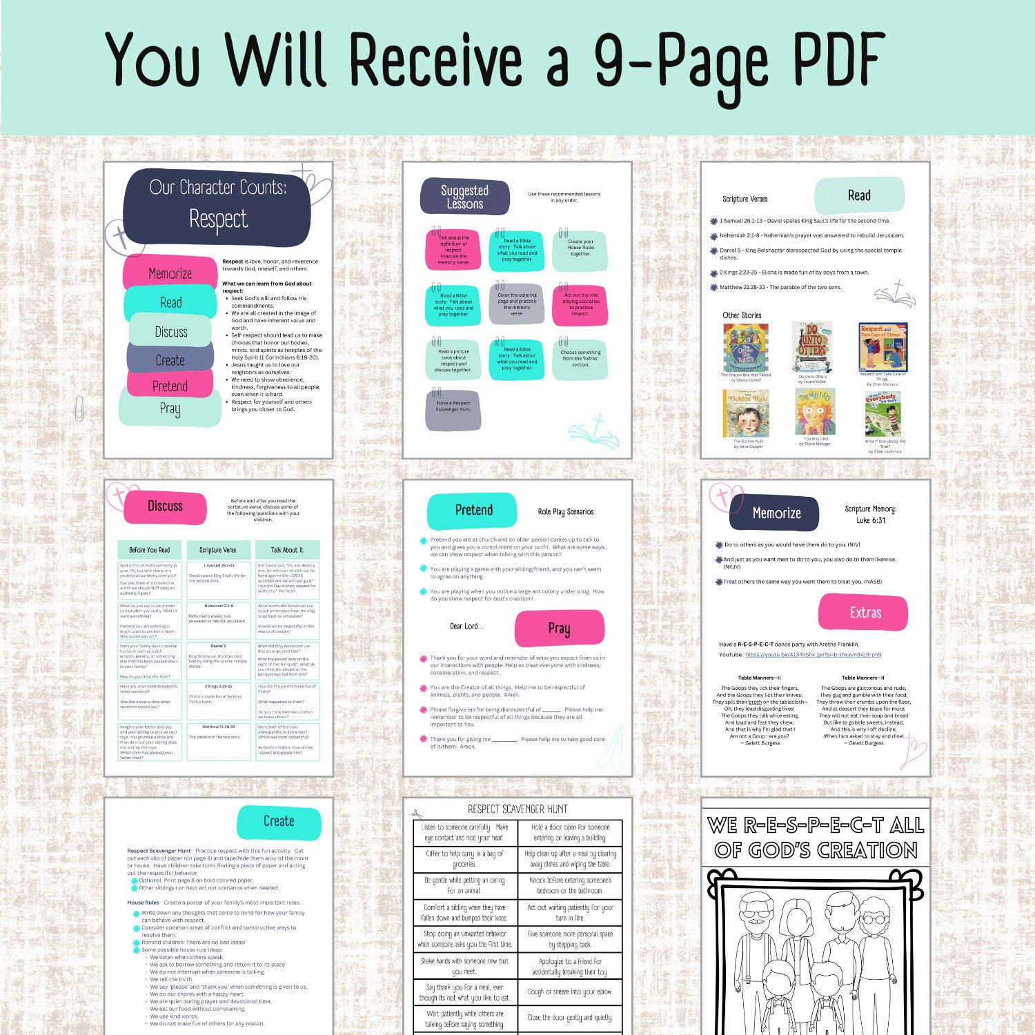 Our Character Counts: Respect - Building Godly Character - Sunday ...