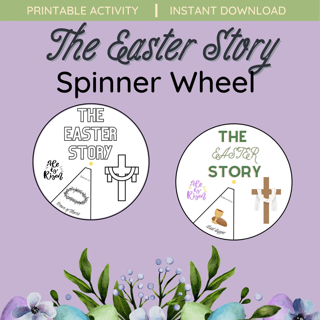 Buy The Easter Story Spinner Wheel | Easter Craft | Sunday School ...