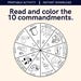 Ten Commandments Bible Spinner Wheel | Sunday School Craft Activity ...
