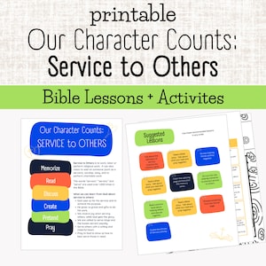 Our Character Counts: Service to Others - Building Godly Character ...