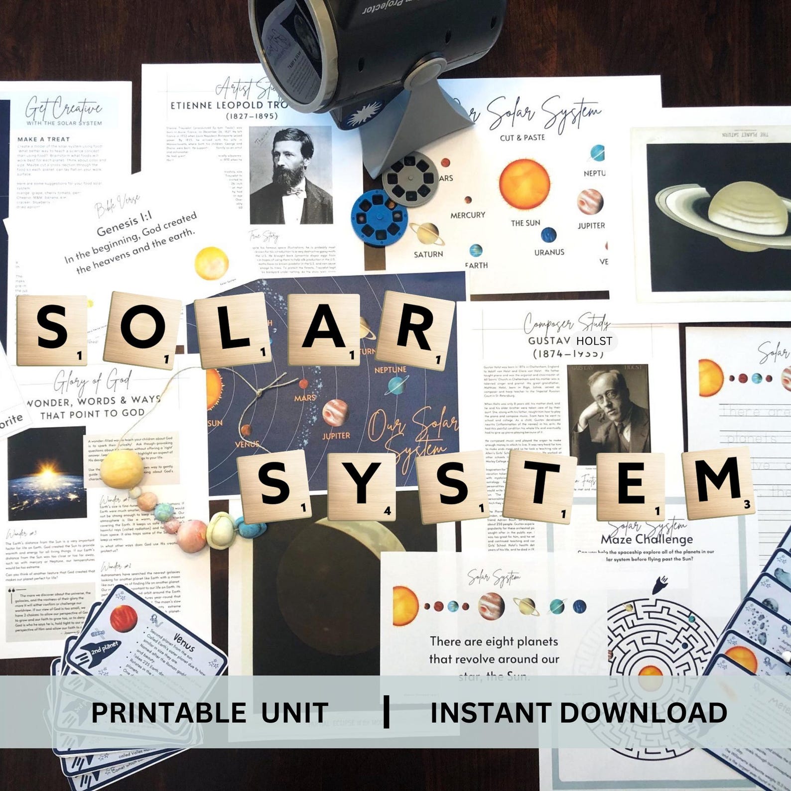 Solar System Unit Study ǀ Charlotte Mason Homeschool ǀ Christian ...