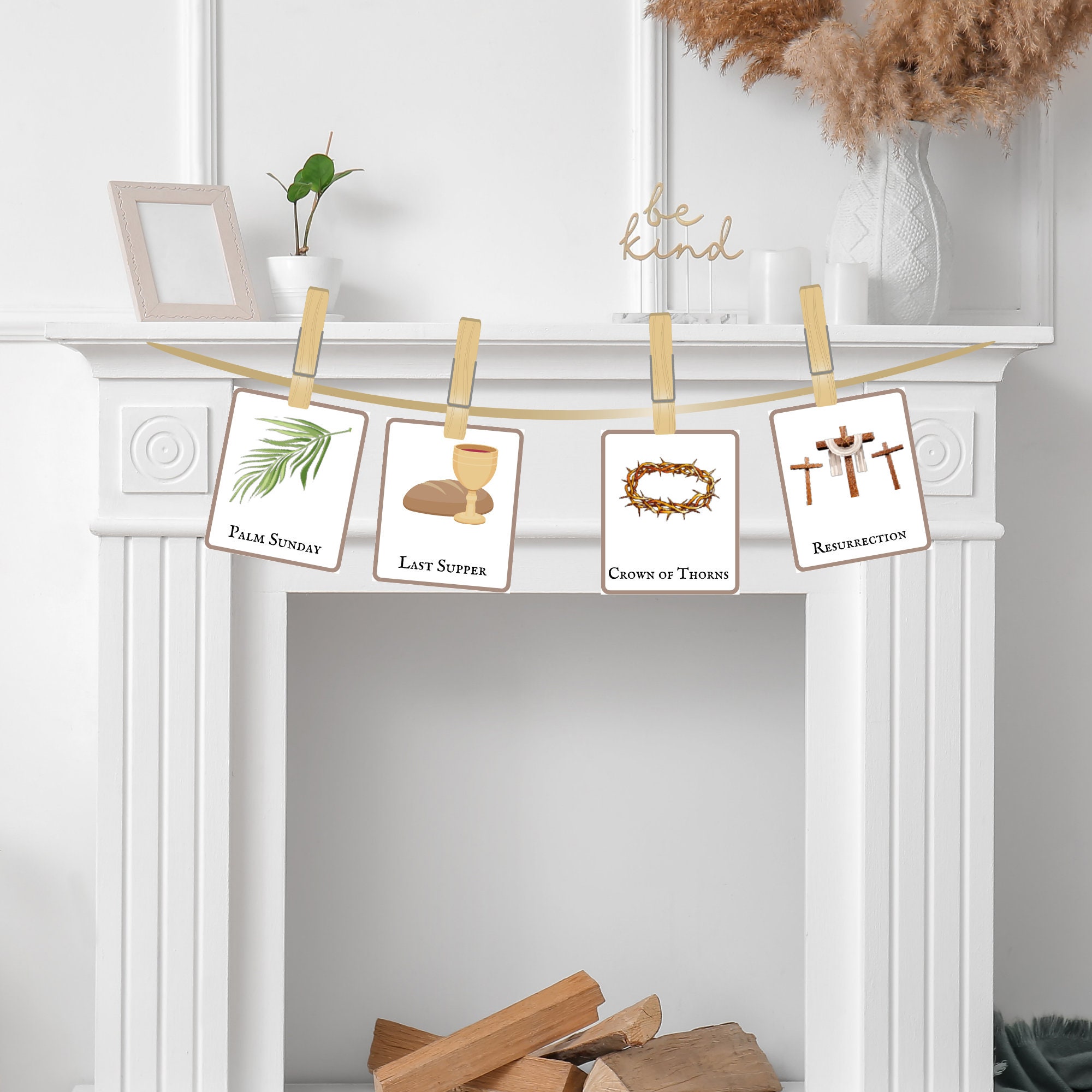 Easter Story Cards | Holy Week Countdown | Christian Catholic Lutheran ...