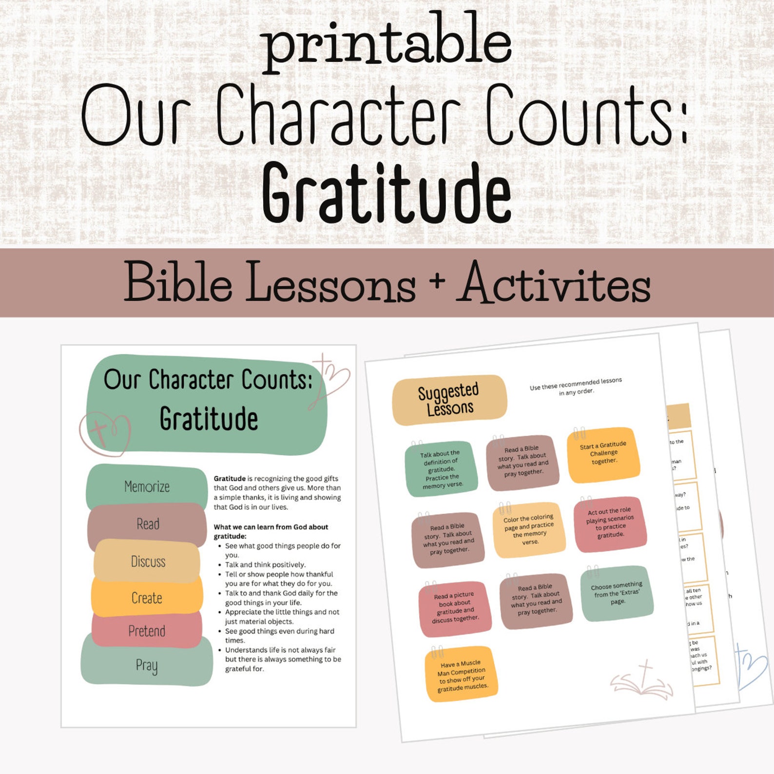 Our Character Counts: Gratitude - Building Godly Character - Sunday ...