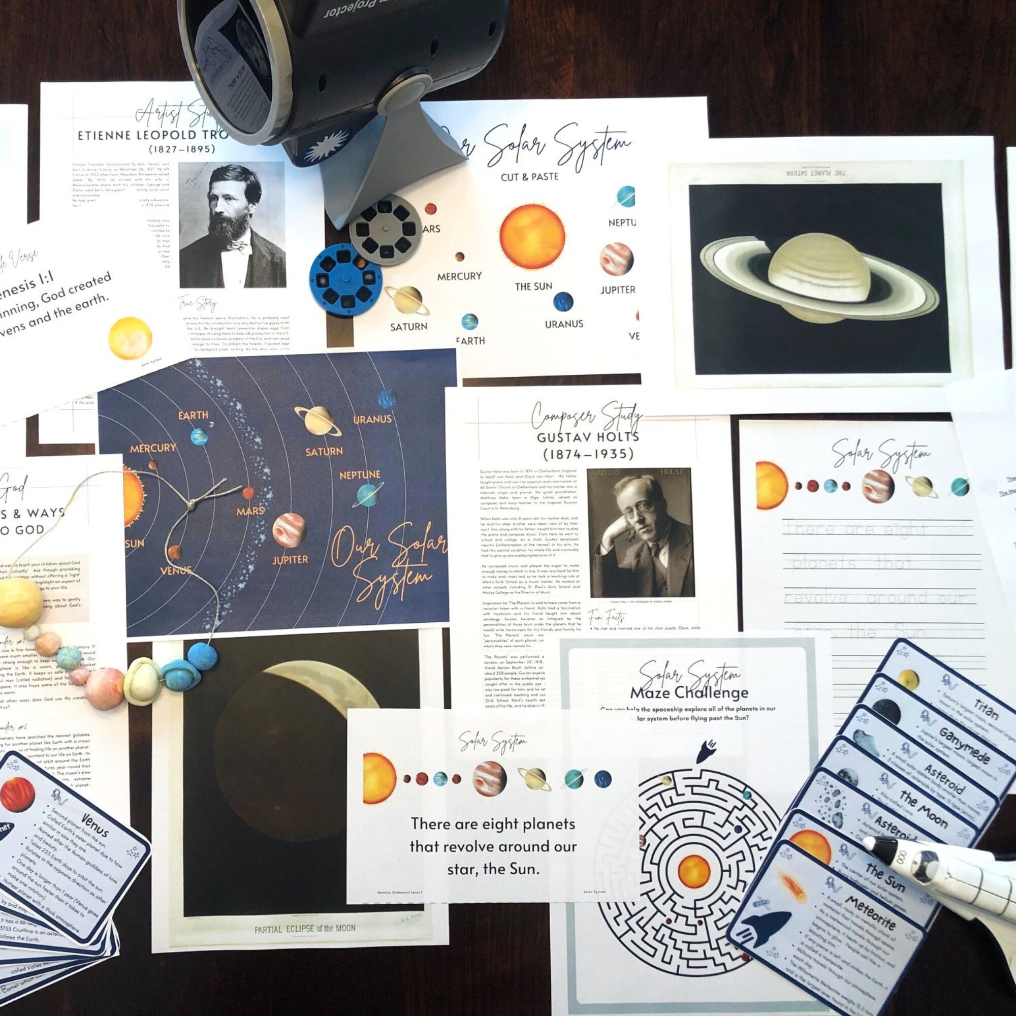 Solar System Unit Study ǀ Charlotte Mason Homeschool ǀ Christian ...