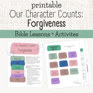 Our Character Counts: Forgiveness - Building Godly Character - Sunday ...
