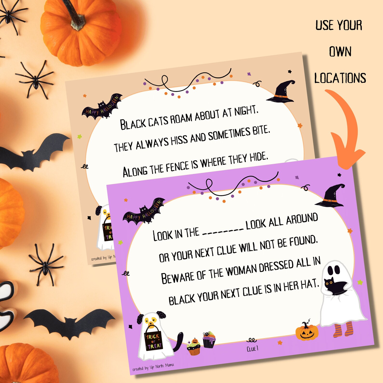 Halloween Clue Hunt - Children and Adults - Indoors or Outside ...