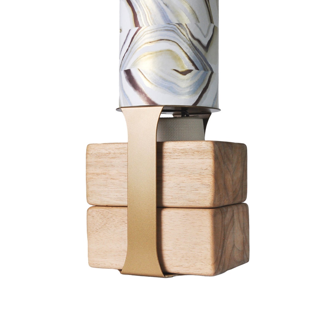 Yoke Yoga Block Floor Stand in Gold, Eco-chic Yoga Block Storage for up ...