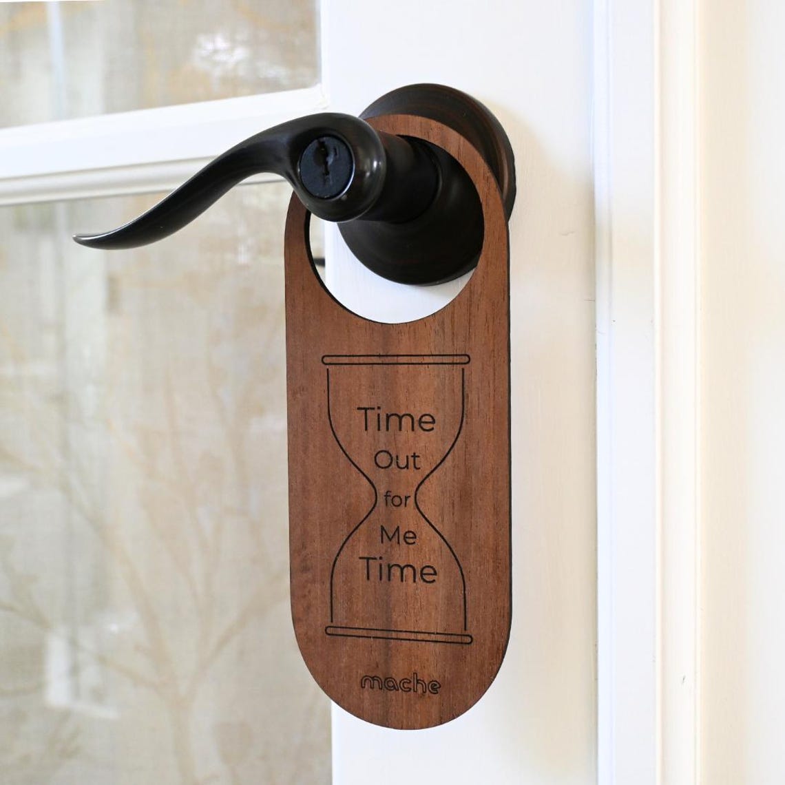 Me Time Wood Door Sign: Privacy Please - Work From Home Tools - Etsy