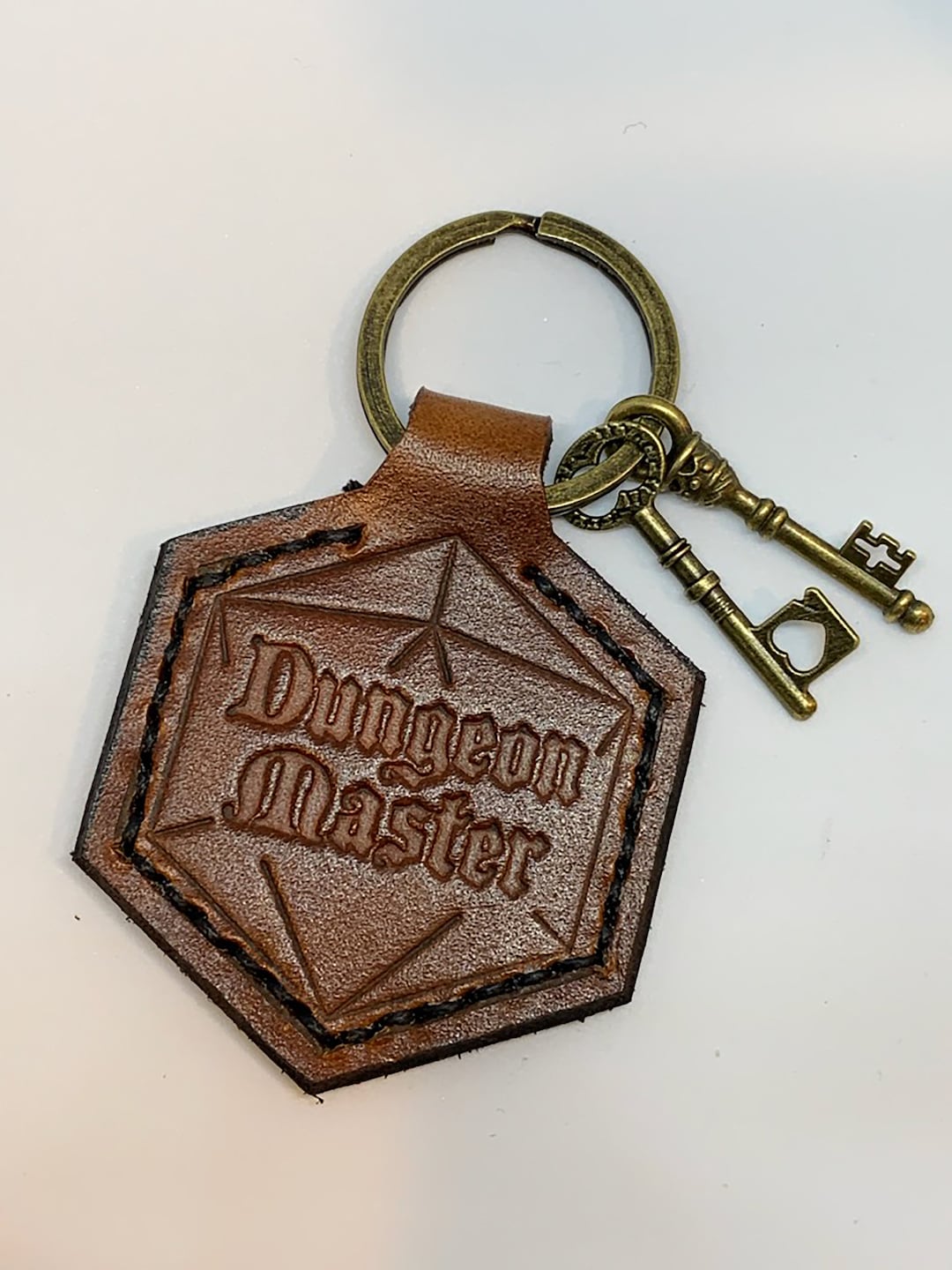 Roleplaying Medieval Themed Leather Keychain - Etsy