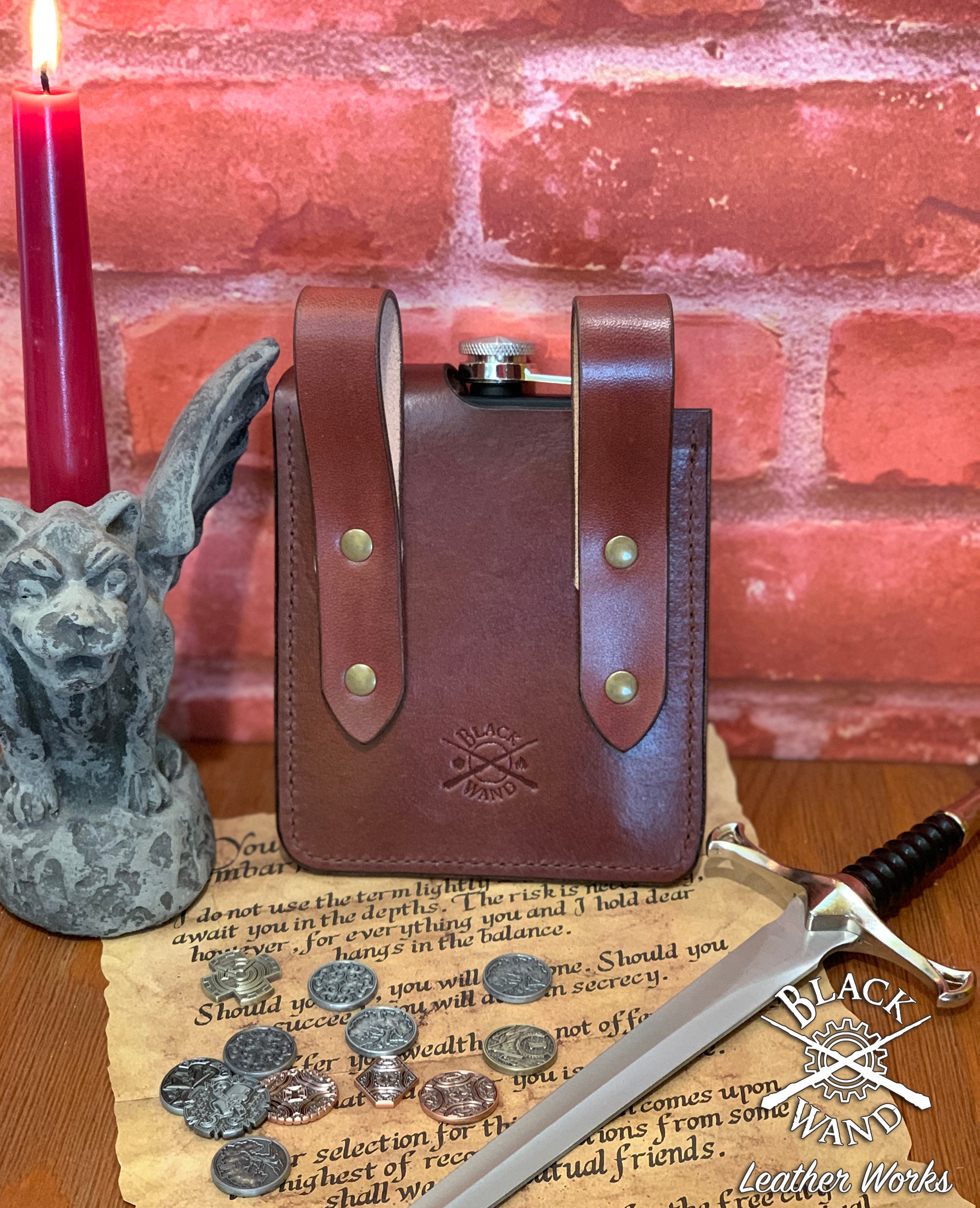 Leather Flask Holster - Etsy