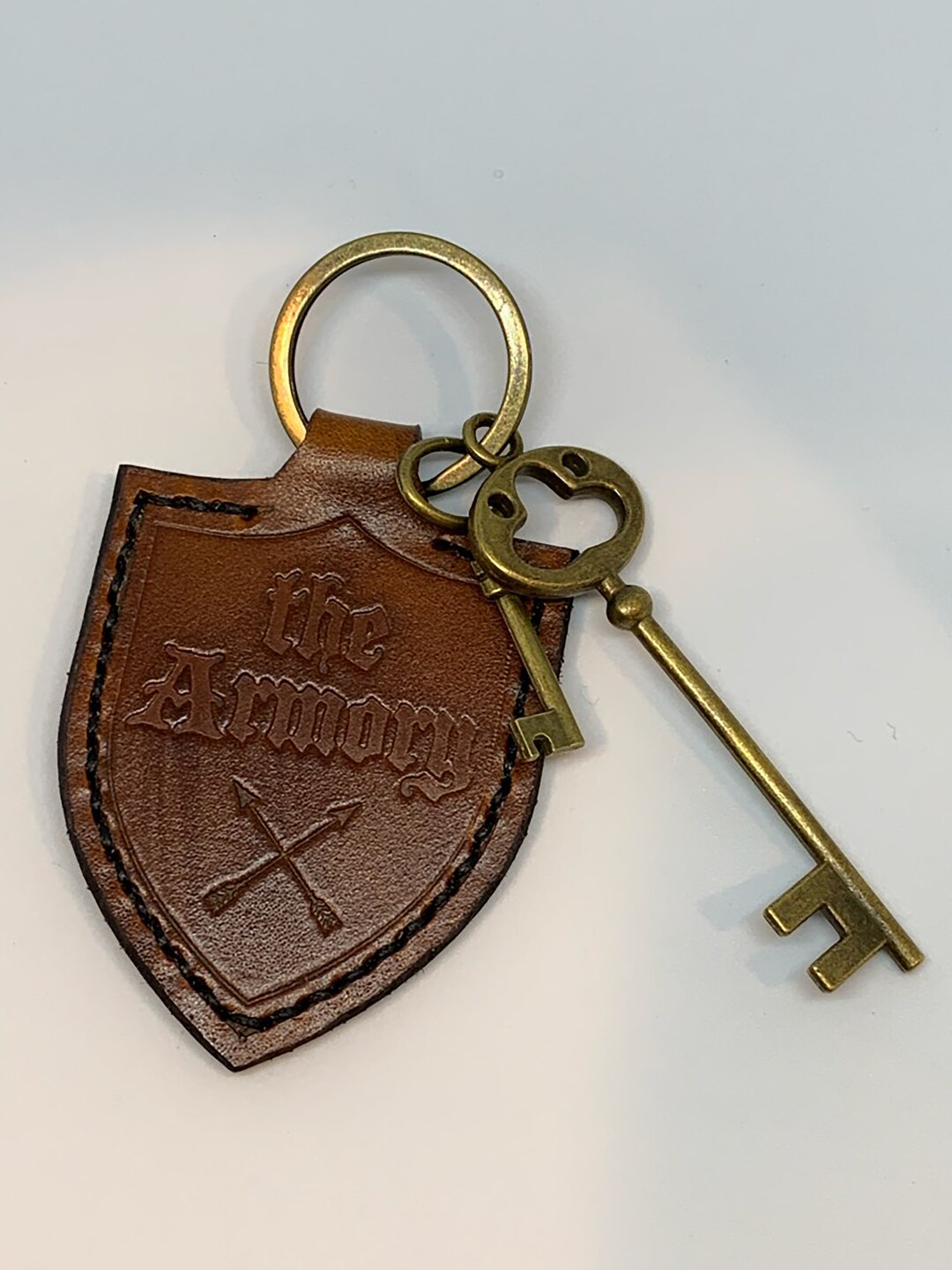 Roleplaying Medieval Themed Leather Keychain - Etsy