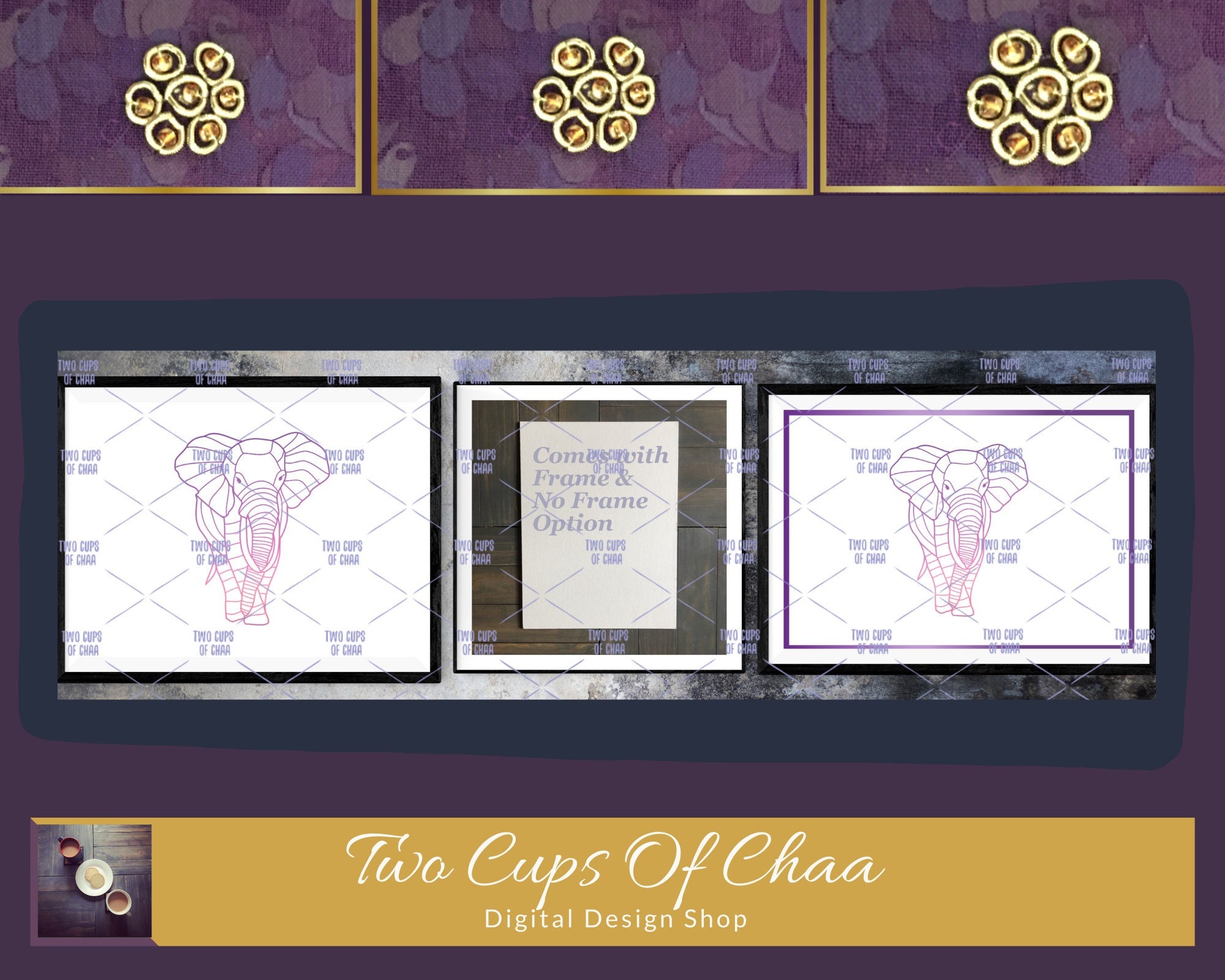 Printable African Elephant PDF electronic PDF File Pink: Print at Home ...