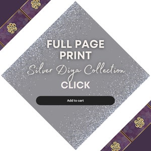 Full Page Silver Printable Template Welcome Table Decor Full Page Print ...