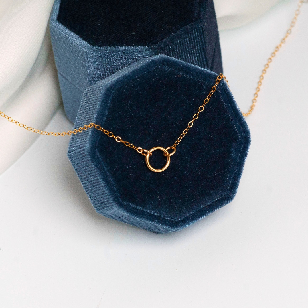 Gold Discreet Day Collar | Eternity Necklace | Sub Collar Subtle Collar ...