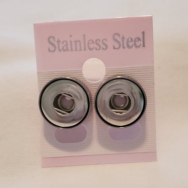 Snap Button Earrings - Etsy