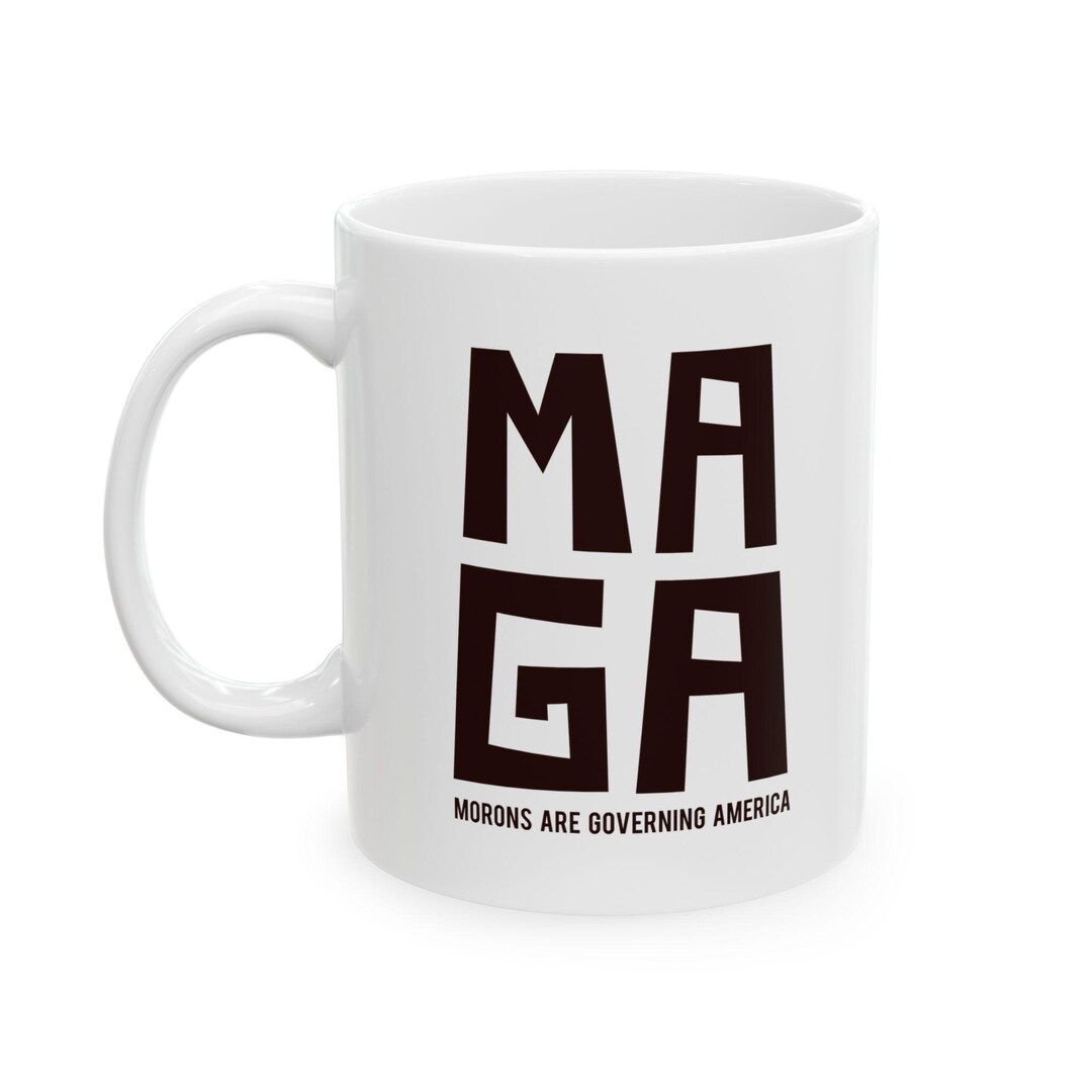 Anti-maga Ceramic Coffee Mug: Liberal Resistance Gift - Etsy