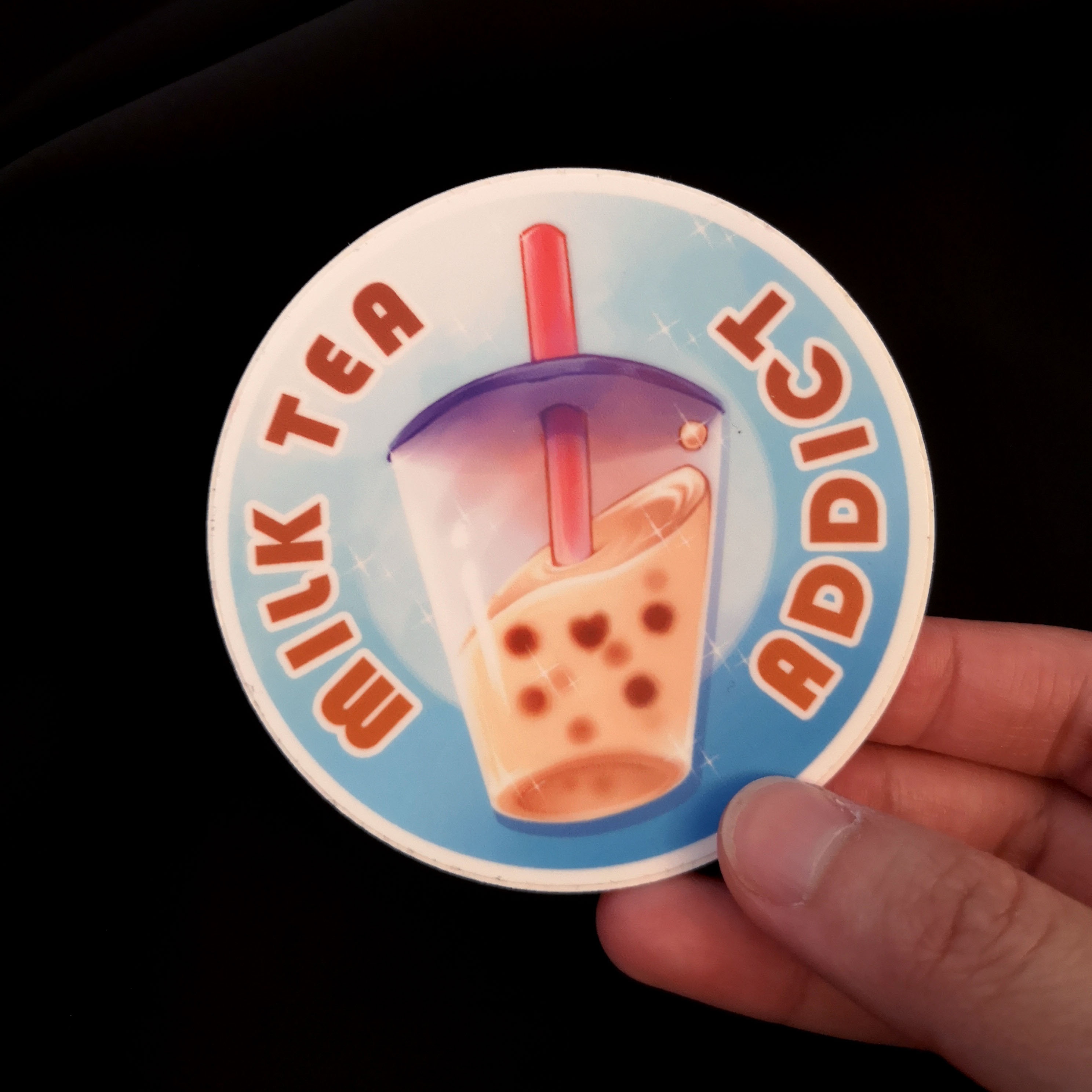 Milk Tea Addict Sticker - Etsy