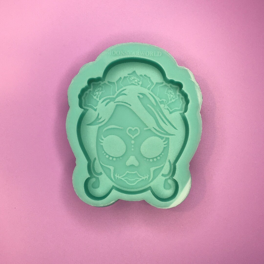Catrina/ Sugar Skull Grippy/ Keychain Mold - Etsy