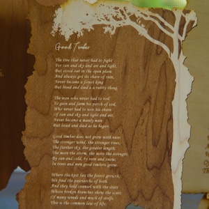 Engraved Maple Poem - Custom Love Letter - Personalized Wood Engraved ...